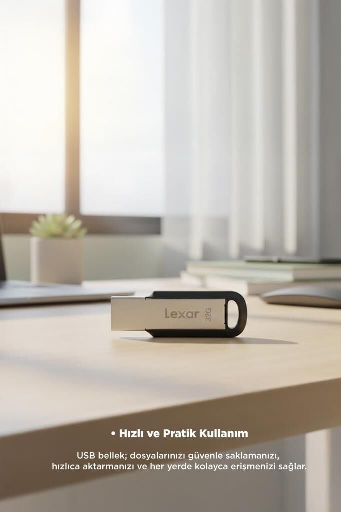 Lexar Metal USB 3.2 Gen1 Flash Bellek 150 MB/s – 32 GB M400
